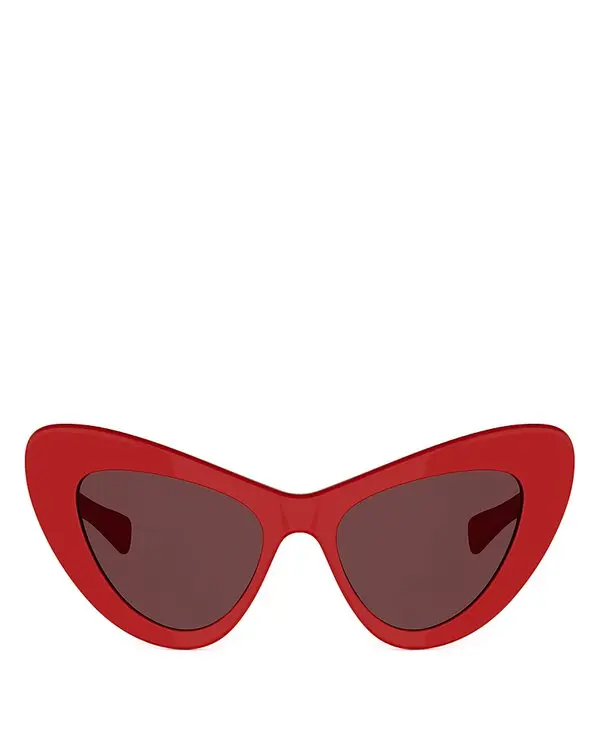 Celine Triomphe Cat Eye Sunglasses - Red/brown