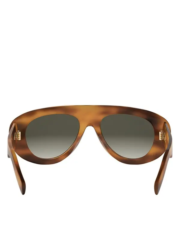 Celine Triomphe Stamp Pilot Sunglasses - Havana/brown
