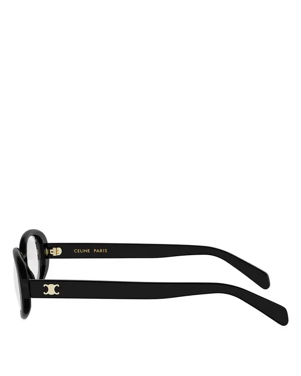 Celine Triomphe Mini Oval Eyeglasses, 54mm