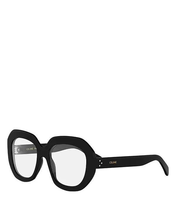 Celine 3 Dots Hd Geometric Eyeglasses 54mm - Black