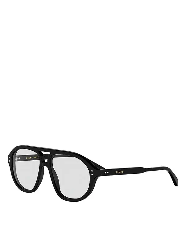 Celine Thin Pilot Eyeglasses 56mm - Black
