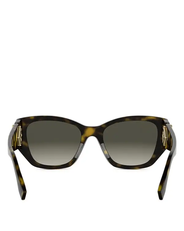 Fendi Ff Diamonds Cat Eye Sunglasses - Havana/brown