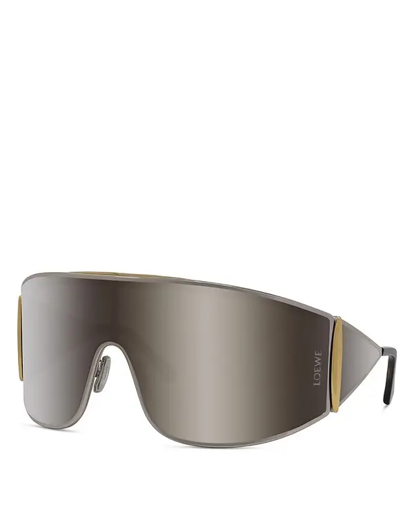 Loewe Signature Mask Sunglasses, 138mm - Silver/silver