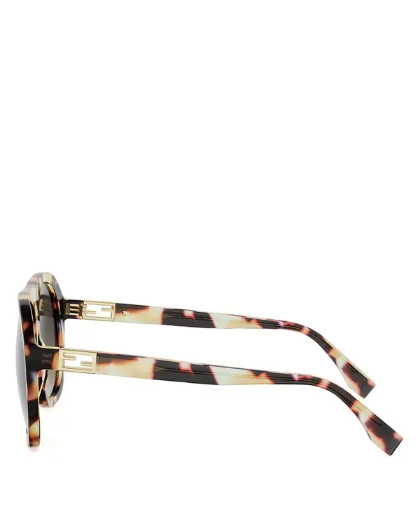 Fendi Baguette Square Sunglasses, 57mm