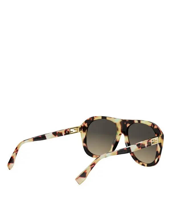 Fendi Baguette Square Sunglasses, 57mm
