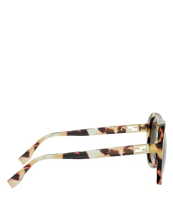 Fendi Baguette Square Sunglasses, 57mm