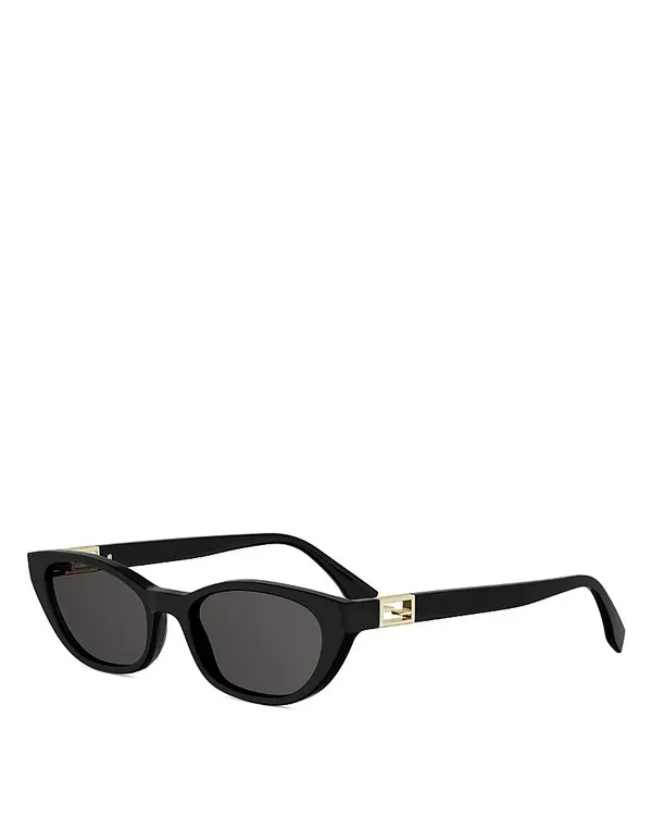 Fendi Baguette Cat Eye Sunglasses - Black/grey