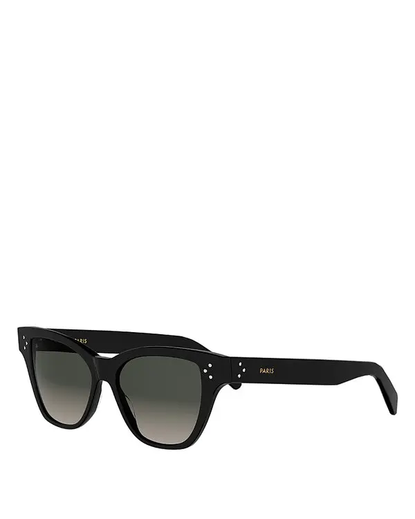 Celine 3 Dots Hd Cat Eye Sunglasses - Black/smoke
