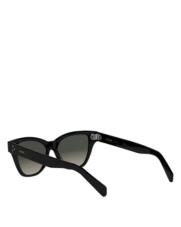 Celine 3 Dots Hd Cat Eye Sunglasses - Black/smoke