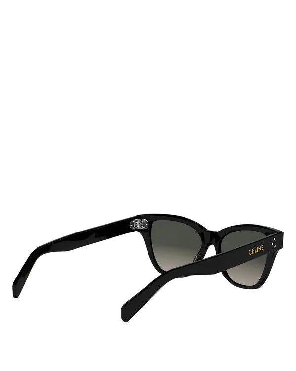 Celine 3 Dots Hd Cat Eye Sunglasses - Black/smoke