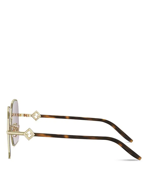 Fendi Ff Diamonds Square Sunglasses, 58mm