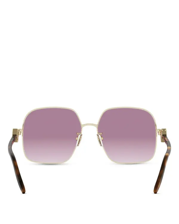 Fendi Ff Diamonds Square Sunglasses, 58mm