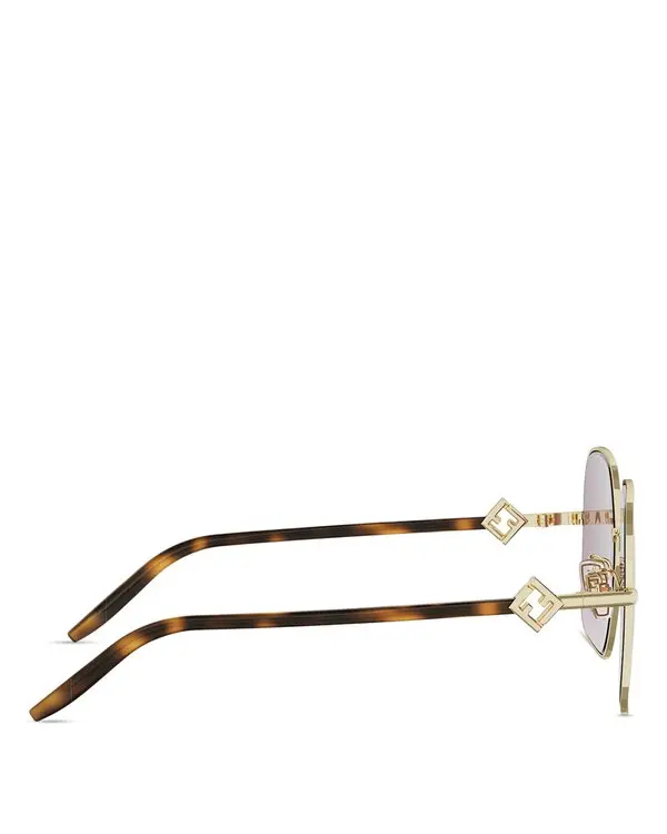 Fendi Ff Diamonds Square Sunglasses, 58mm