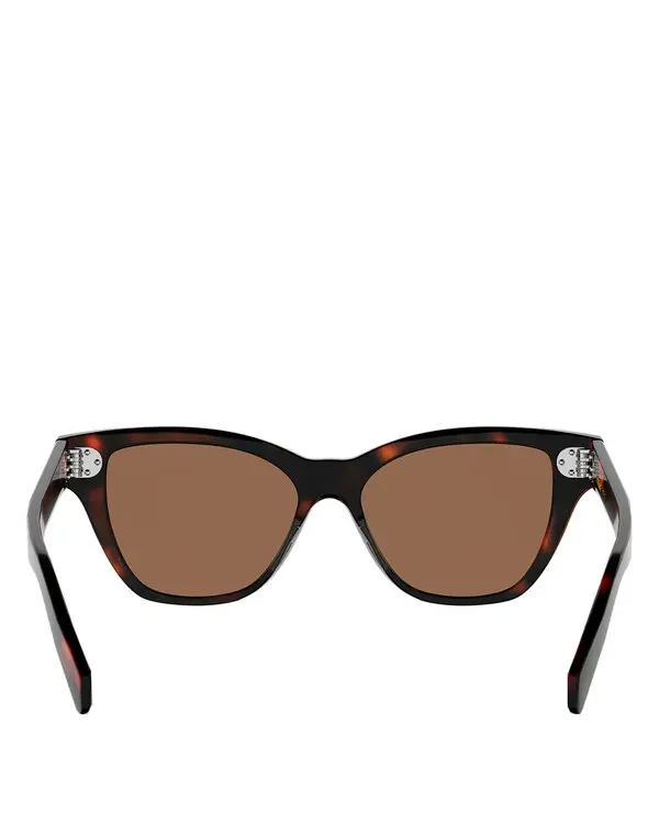 Celine 3 Dots Hd Cat Eye Sunglasses, 52mm - Havana/brown