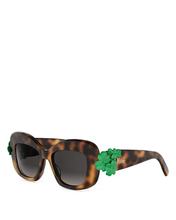 Dior Clover S3i Butterfly Sunglasses, 51mm - Havana/brown