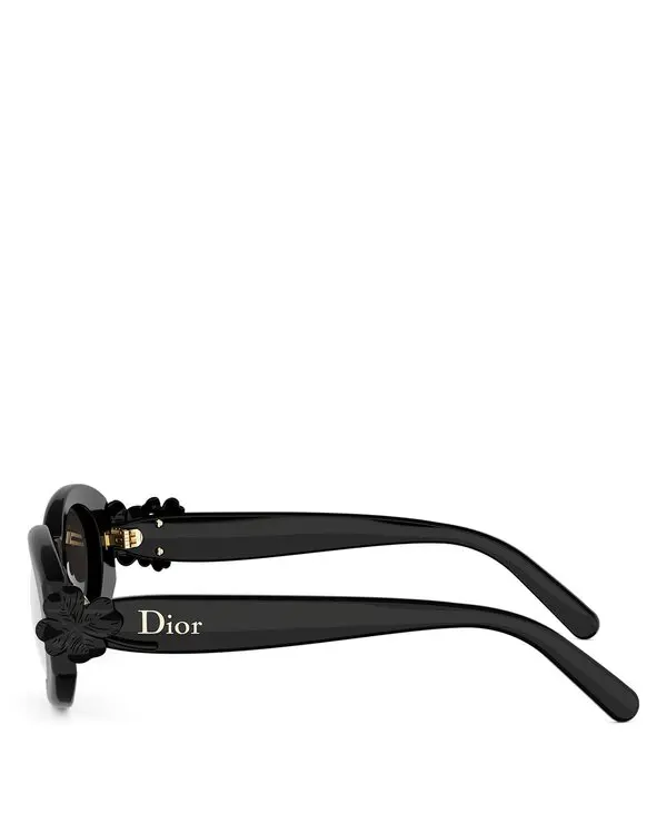 Dior Clover Oval Sunglasses, 52mm