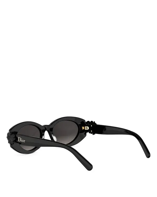 Dior Clover Oval Sunglasses, 52mm