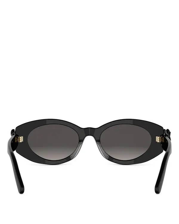 Dior Clover Oval Sunglasses, 52mm
