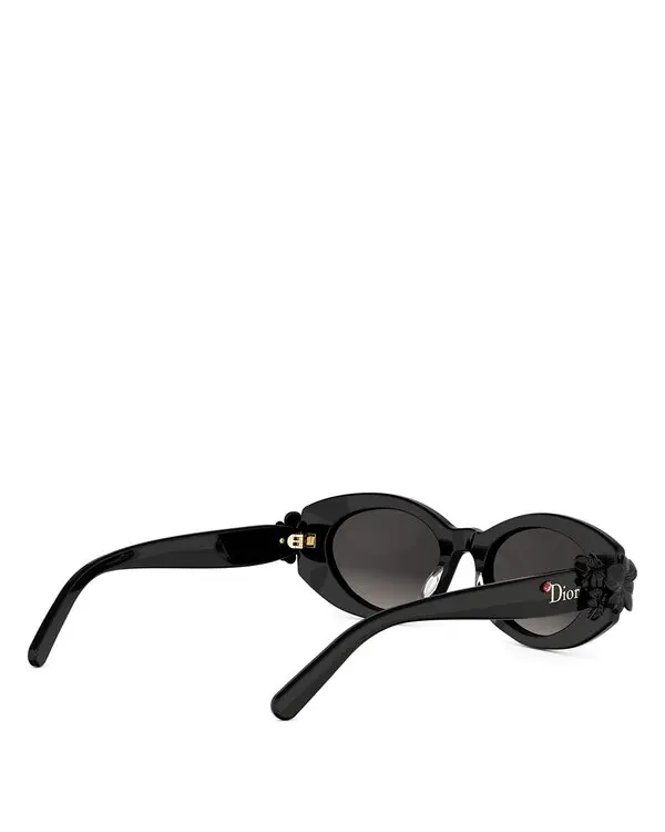 Dior Clover Oval Sunglasses, 52mm