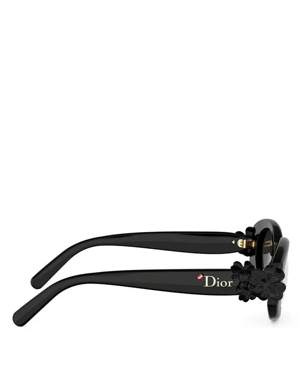 Dior Clover Oval Sunglasses, 52mm