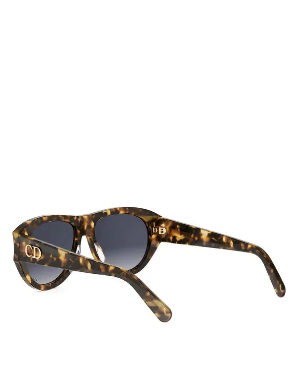 Dior Glow A1i Pilot Sunglasses, 55mm