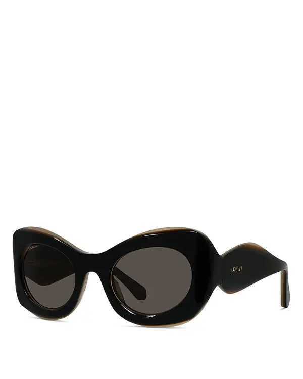 Loewe Signature Butterfly Sunglasses 52mm - Black/brown