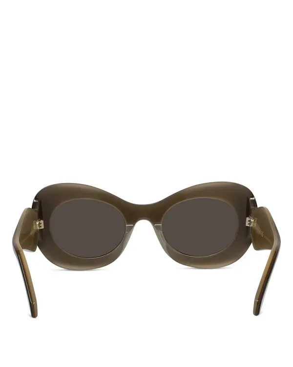 Loewe Signature Butterfly Sunglasses 52mm - Black/brown