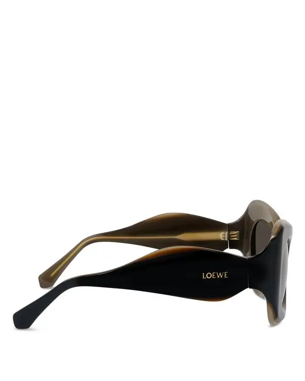 Loewe Signature Butterfly Sunglasses 52mm - Black/brown