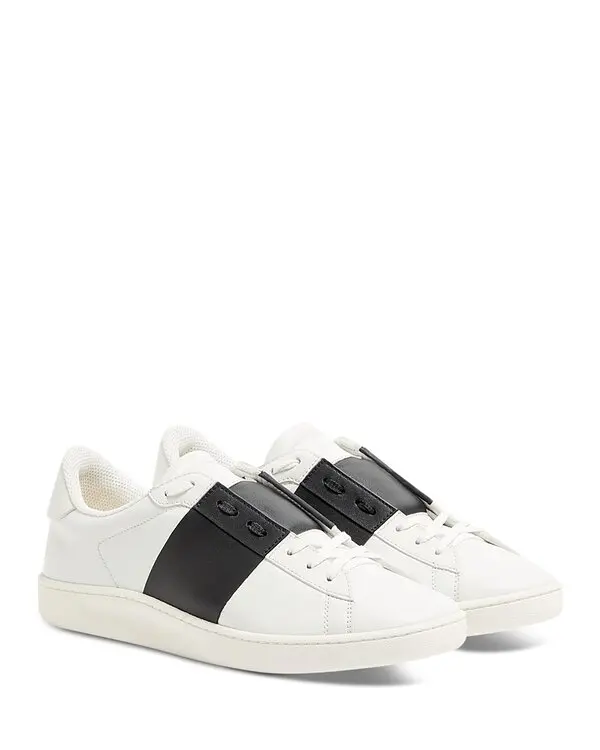 Valentino Garavani Leather Sneakers - White/black