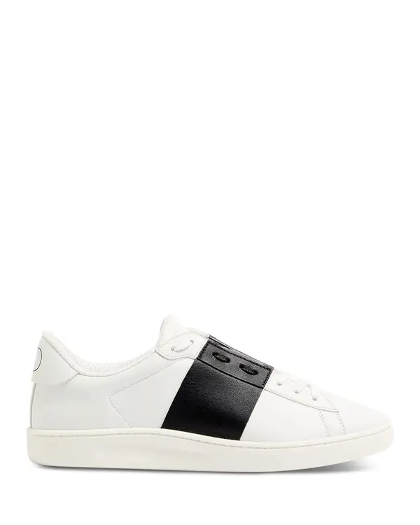 Valentino Garavani Leather Sneakers - White/black