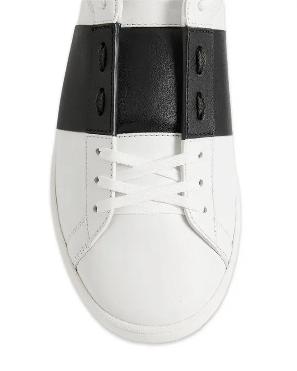 Valentino Garavani Leather Sneakers - White/black