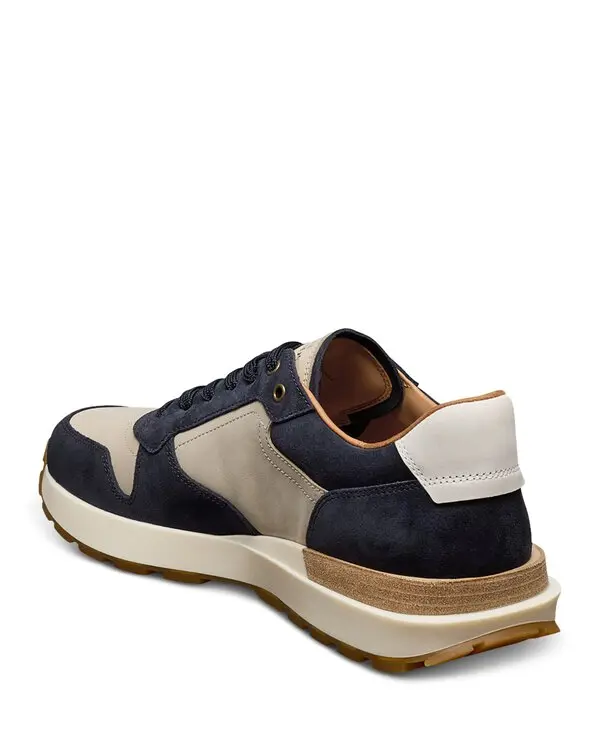 Allen Edmonds Lionel Low Top Leather Sneakers - Navy