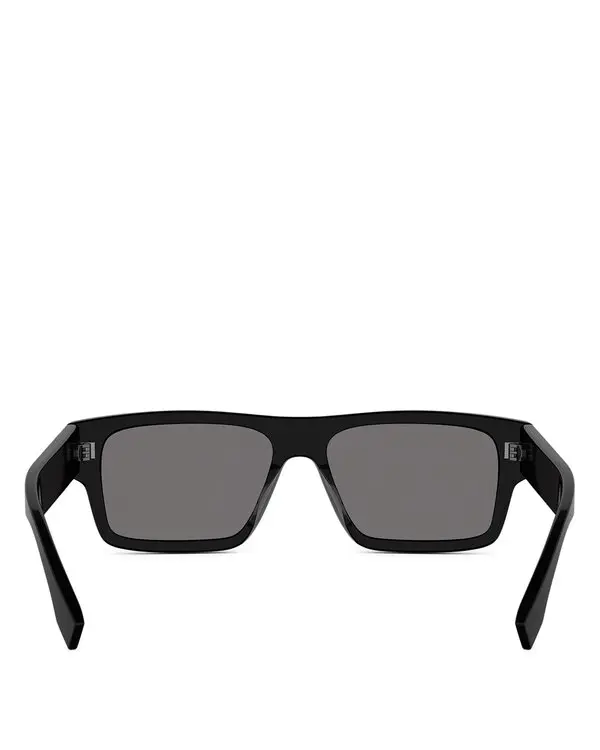 Fendi Selleria Rectangular Sunglasses - Black/grey