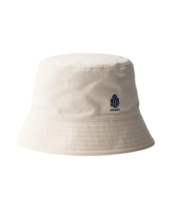 Prada Old Gabardine Bucket Hat - Neutral