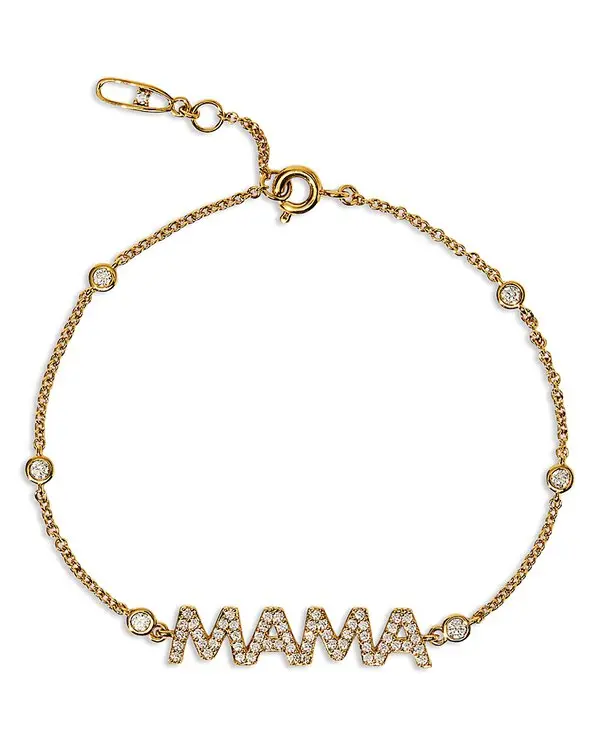 Nadri Marbella "mama" Cubic Zirconia Bracelet - Gold