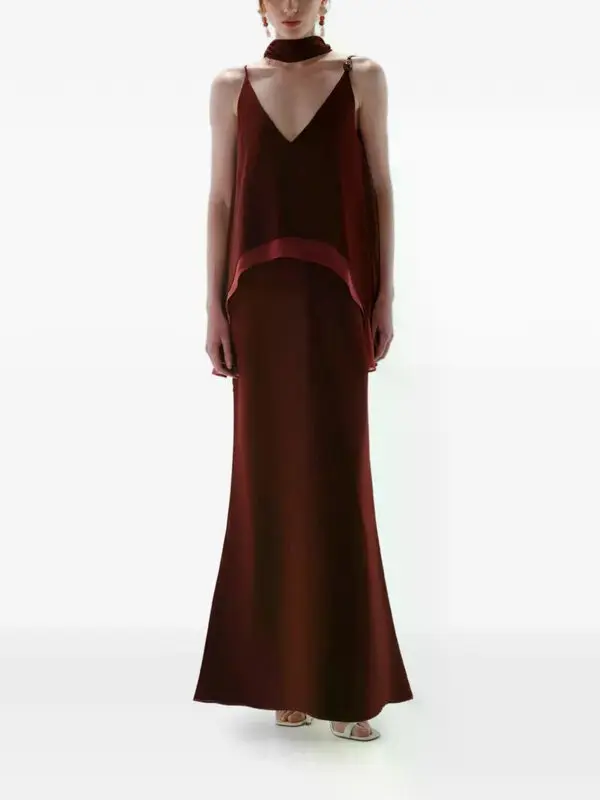 BAOBAB Danielle V-neck Maxi Dress - Red