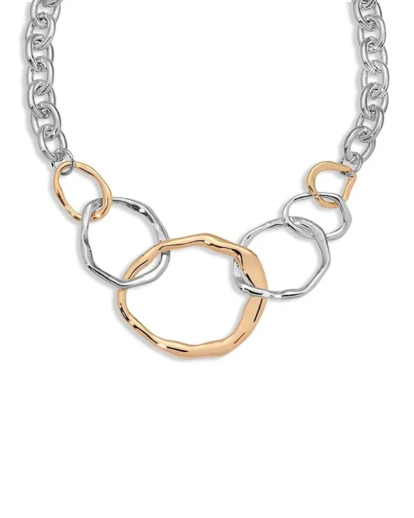 Ettika Interlocking Chain Necklace - Mixed Metals