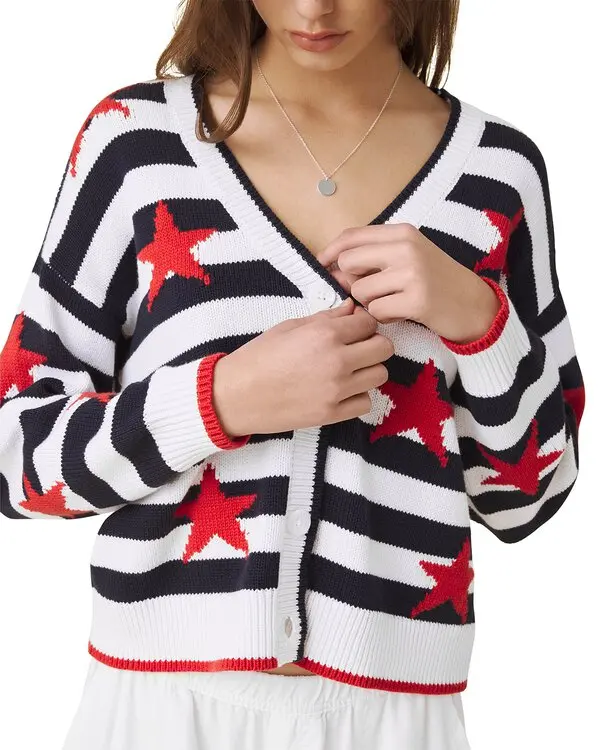 Splendid Mixed Print Cardigan