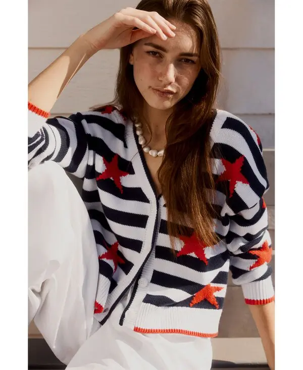 Splendid Liberty Mixed Print Cardigan