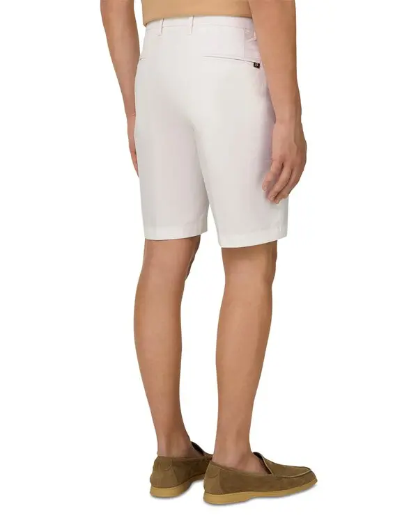 Boggi Milano Stretch Cotton Bermuda Shorts - White
