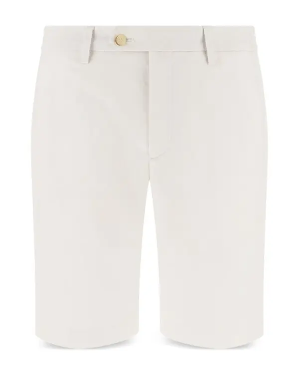 Boggi Milano Stretch Cotton Bermuda Shorts - White
