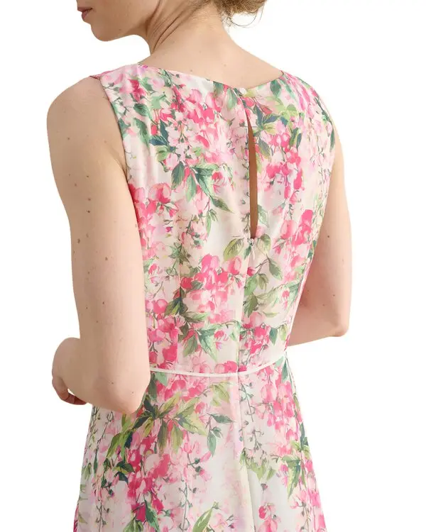 HOBBS LONDON Floral Print Midi Dress