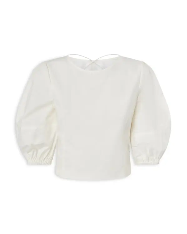 Pinko Acireale Cotton Poplin Blouse - White