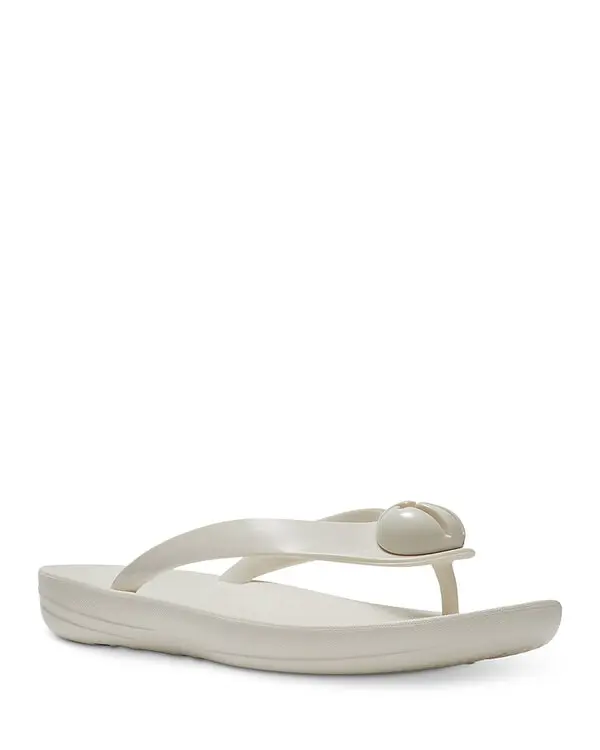 Fitflop Iqushion Glossy Button Sandals - Cream
