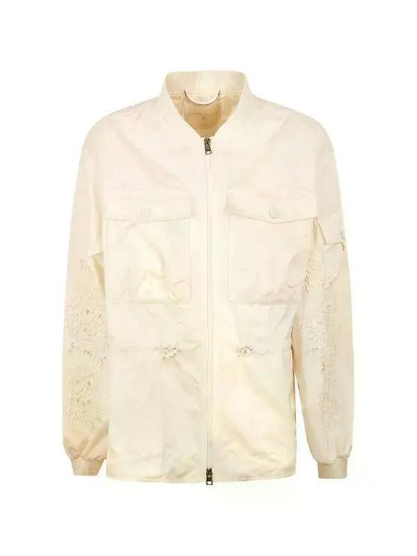 Ermanno Scervino Lace Detail Drawstring Jacket - Neutrals