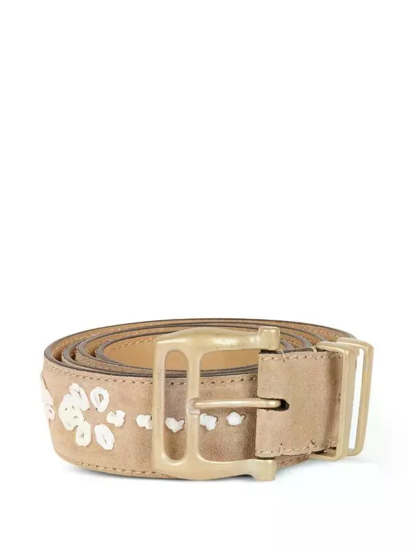 Ermanno Scervino Embroidered Suede Belt