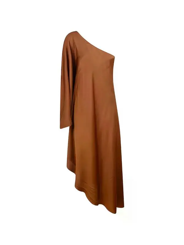 NOUVELLE SILK95FIVE One-shoulder Asymmetric Dress