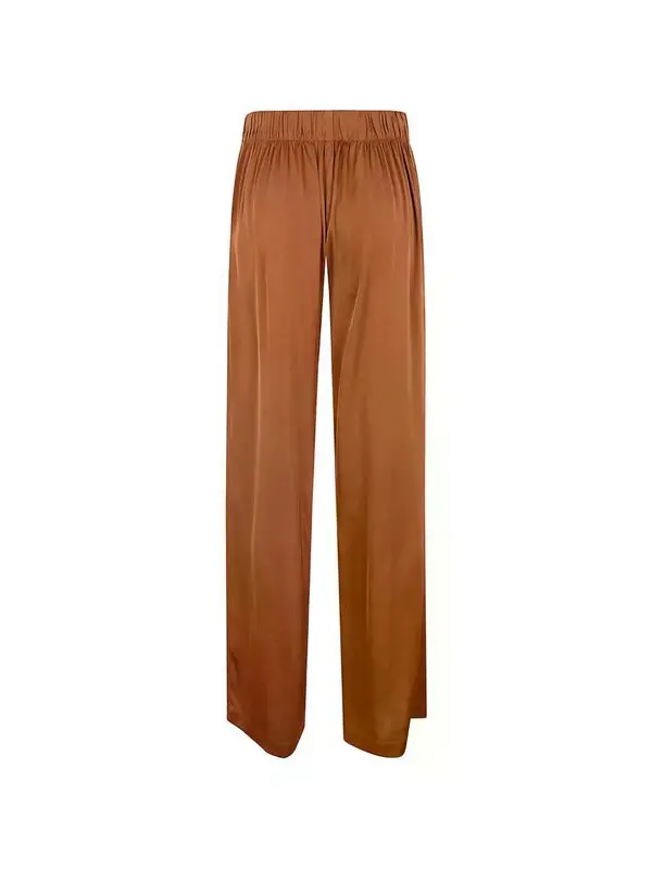 NOUVELLE SILK95FIVE Silk Satin Elasticated Waistband Trousers