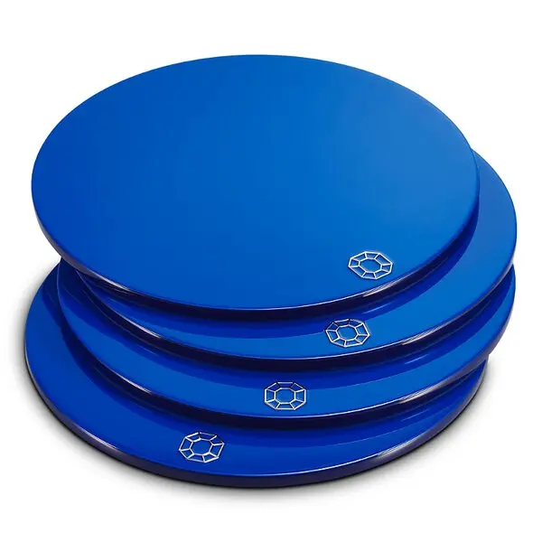 THE MARTHA, BY BACCARAT Octogone Coasters, Set Of 4 - Blue