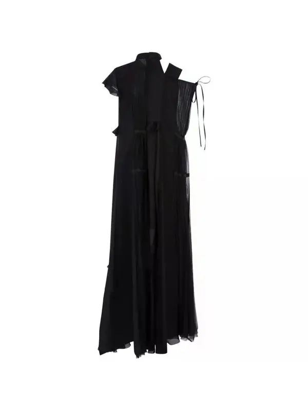 Sacai Asymmetrical Ruffled Dress